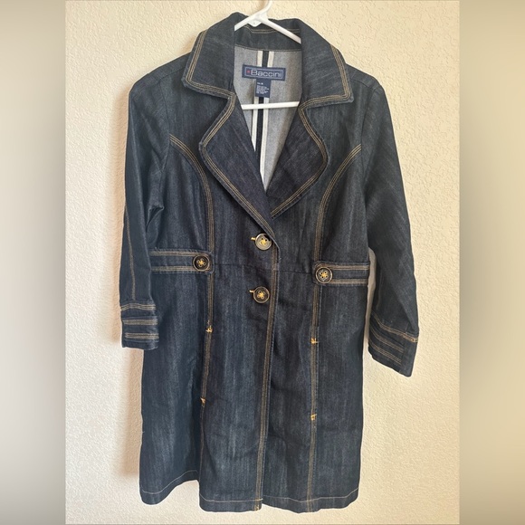 Baccini | Jackets & Coats | Baccini Jacket Womens Medium Blue Jean ...